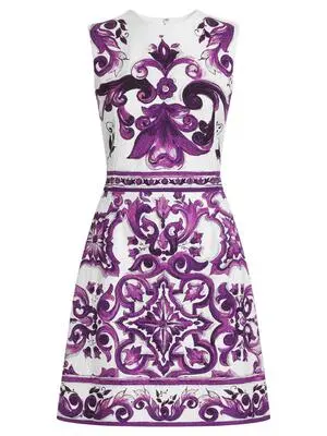 Dolce & Gabbana Majolica-print Sleeveless Dress Dresses - Multicolor