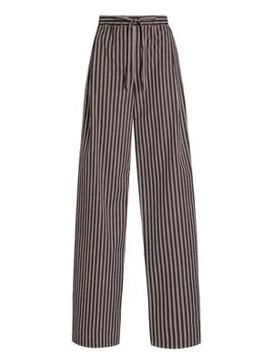 Dolce & Gabbana Striped Poplin Trousers - Multicolor