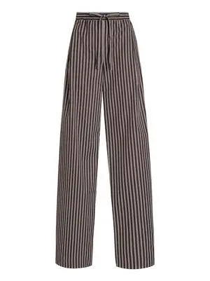 Dolce & Gabbana Striped Poplin Trousers - Multicolor