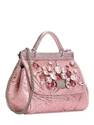 Dolce & Gabbana Sicily Handbag In Brocade Accessories - Multicolor
