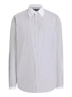 Dolce & Gabbana Striped Poplin Martini Shirt Shirts - Multicolor