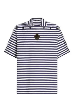 Dolce & Gabbana Striped Cotton Polo Shirt T-shirts And Polos - Multicolor