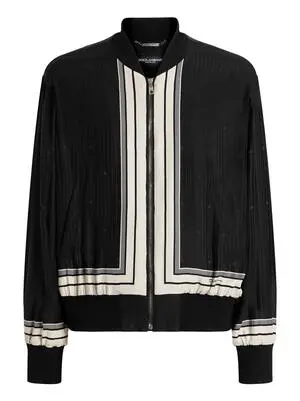 Dolce & Gabbana Printed Oversized Bomber Jacket - Multicolor