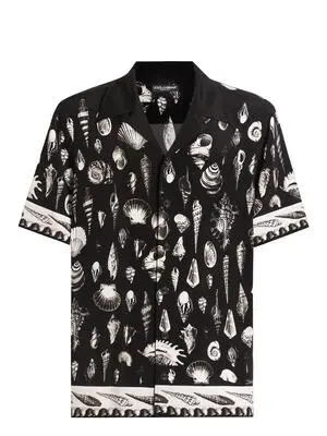 Dolce & Gabbana Shell-print Crêpe Marocaine Hawaii Shirt Shirts - Multicolor