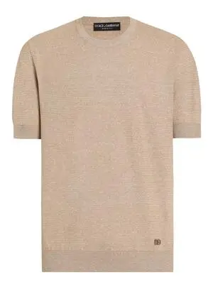 Dolce & Gabbana Linen Blend Pullover Sweaters And Cardigans - Multicolor