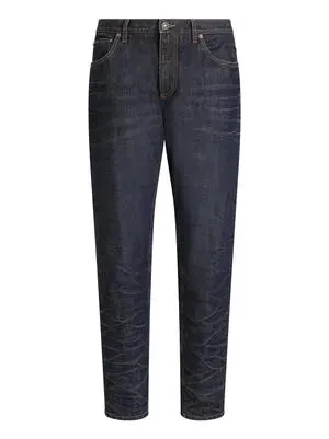 Dolce & Gabbana Loose Cotton Denim Jeans Denim Multi-colored - Multicolor