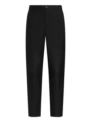 Dolce & Gabbana Virgin Wool Trousers - Black