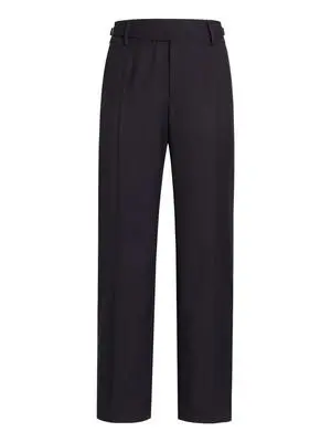 Dolce & Gabbana Virgin Wool Trousers Pants And Shorts - Blue