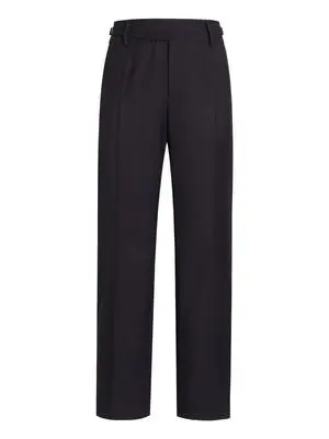 Dolce & Gabbana Virgin Wool Trousers - Blue