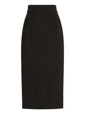 Dolce & Gabbana Stretch Wool Pencil Skirt Skirts - Black
