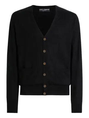 Dolce & Gabbana Cashmere Cardigan Sweaters And Cardigans - Black