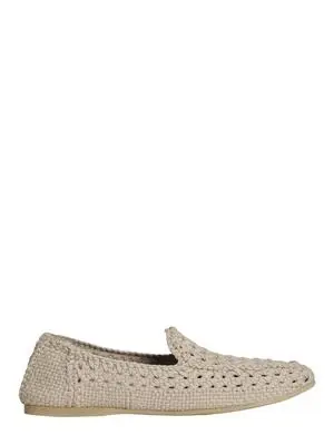 Dolce & Gabbana Suede Driver Shoes And Loafers - Beige