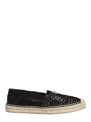 Dolce & Gabbana Calfskin Espadrilles Sandals And Slides - Black