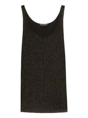Dolce & Gabbana Embroidered Silk Singlet T-shirts And Polos Multi-colored - Multicolor