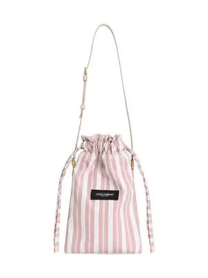 Dolce & Gabbana Essenza Bag In Striped Poplin Shoulder And Crossbody Bags - Multicolor