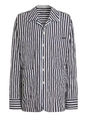 Dolce & Gabbana Crinkled Striped Vanity Shirt Shirts Multi-colored - Multicolor