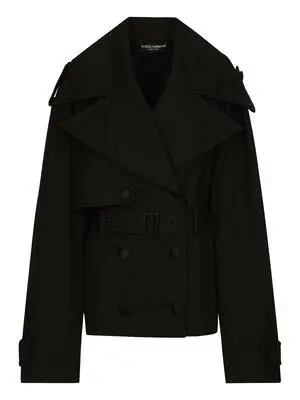 Dolce & Gabbana Double-breasted Belted Jacket - Black