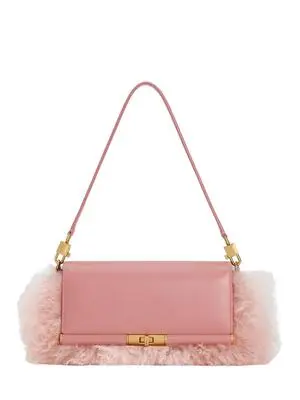 Dolce & Gabbana Marlene Shearling And Palmellato Calfskin Shoulder Bag Collection - Multicolor