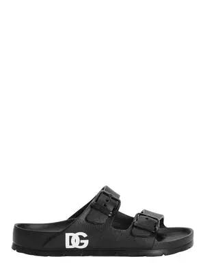 Dolce & Gabbana Dolce & Gabbana Double Strap Sandals Black