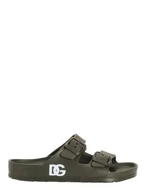 Dolce & Gabbana Dolce & Gabbana Double Strap Sandals Green