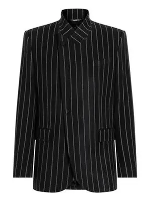 Dolce & Gabbana Single-breasted Sicilia Jacket In Stripedwool Suits And Blazers Wool - Multicolor
