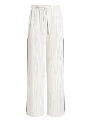 Dolce & Gabbana Striped Fabric Vanity Trousers Pants And Shorts - Multicolor