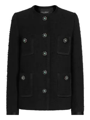 Dolce & Gabbana Rachel Basketweave Jacket - Black