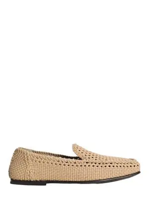 Dolce & Gabbana Hand-woven Driver Shoes - Brown