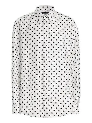 Dolce & Gabbana Polka Dot- Martini Twill Shirt Shirts - Print