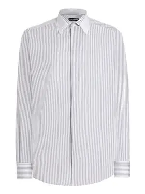 Dolce & Gabbana Striped Poplin Martini Shirt Shirts - Multicolor
