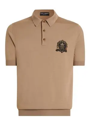 Dolce & Gabbana Virgin Wool Polo Shirt - Man Sweaters And Cardigans 52 Beige