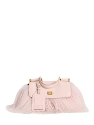 DOLCE & GABBANA Dolce & Gabbana Mini My Sicily Handbag In Goat Fur And Calfskin
