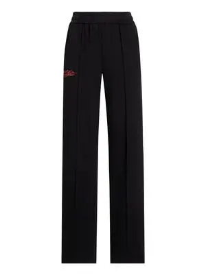 Dolce & Gabbana Fleece Jogging Pants With Patch Detail - Black