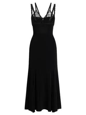 Dolce & Gabbana Organza Godet Dress Dresses - Black