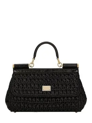 Dolce & Gabbana Elongated Sicily Handbag Handbags - Black