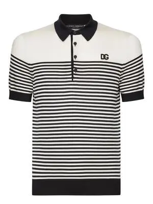 Dolce & Gabbana Polo Manica Corta Sweaters And Cardigans - Multicolor