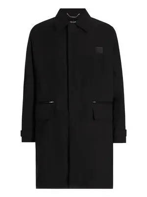 Dolce & Gabbana Nylon Canvas Single-breasted Trench Coat - Black