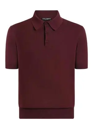 Dolce & Gabbana Short-sleeved Cotton Polo-shirt Sweaters And Cardigans Multi-colored - Multicolor