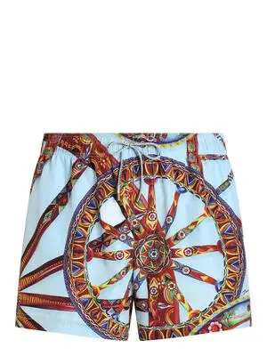 Dolce & Gabbana Carretto-print Swim Boxer Shorts Beachwear - Multicolor