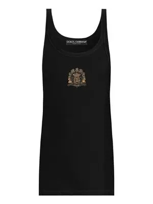 Dolce & Gabbana Cotton Tank Top - Black