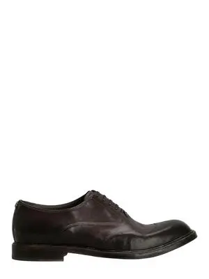Dolce & Gabbana Washed Calfskin Laced Shoes Lace-ups - Brown