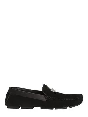 Dolce & Gabbana Split Calfskin Slipper Drivers - Black