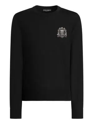 Dolce & Gabbana Virgin Wool Pullover Sweaters And Cardigans - Blue