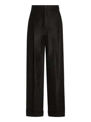 Dolce & Gabbana Wool Trousers Pants And Shorts - Black