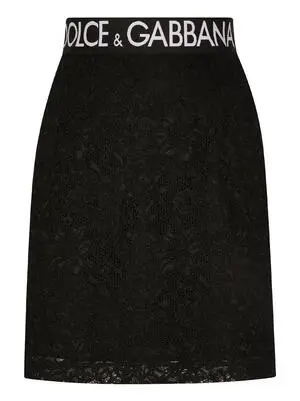 Dolce & Gabbana Lace Miniskirt Skirts - Black