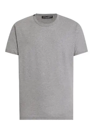Dolce & Gabbana Cotton T-shirt T-shirts And Polos Gray Cotton - Grey