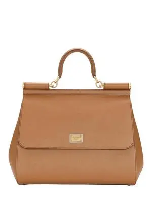 Dolce & Gabbana Borsa A Mano Handbags Leather - Brown