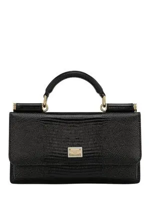 Dolce & Gabbana Iguana-print Mini Bag Leather - Black
