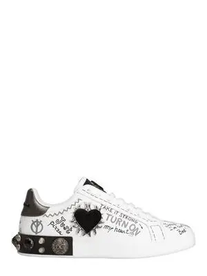 Dolce & Gabbana Portofino Calfskin Sneakers - Multicolor