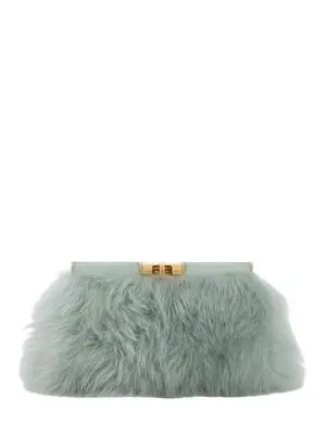 Dolce & Gabbana Marlene Shoulder Bag In Shearling And Calfskin - Multicolor